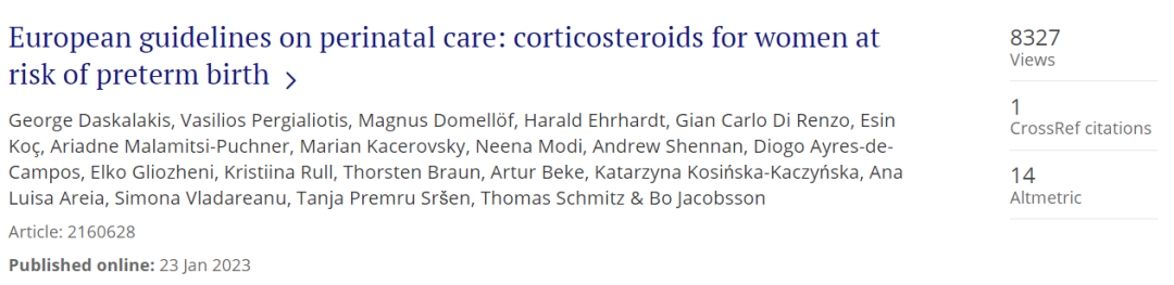 围产医学权威期刊The Journal of Maternal-Fetal & Neonatal Medicine为每一位母亲保驾护航 - 知乎