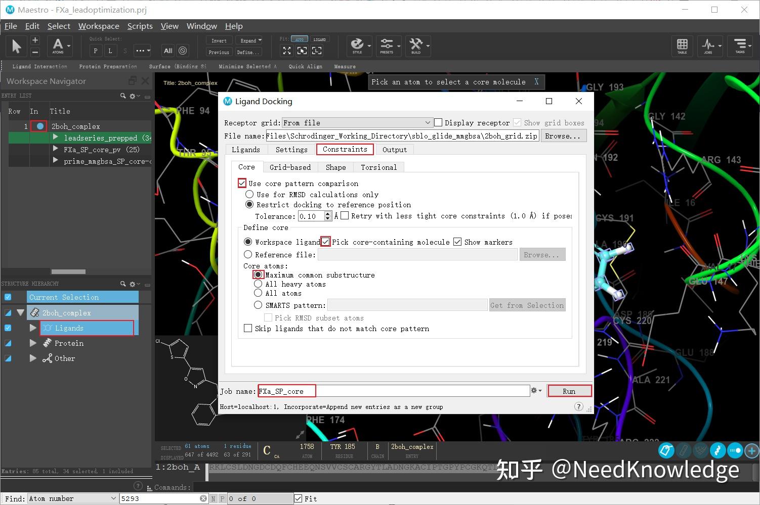 Schrödinger教程 | Structure-Based Lead Optimization with Glide and MM ...