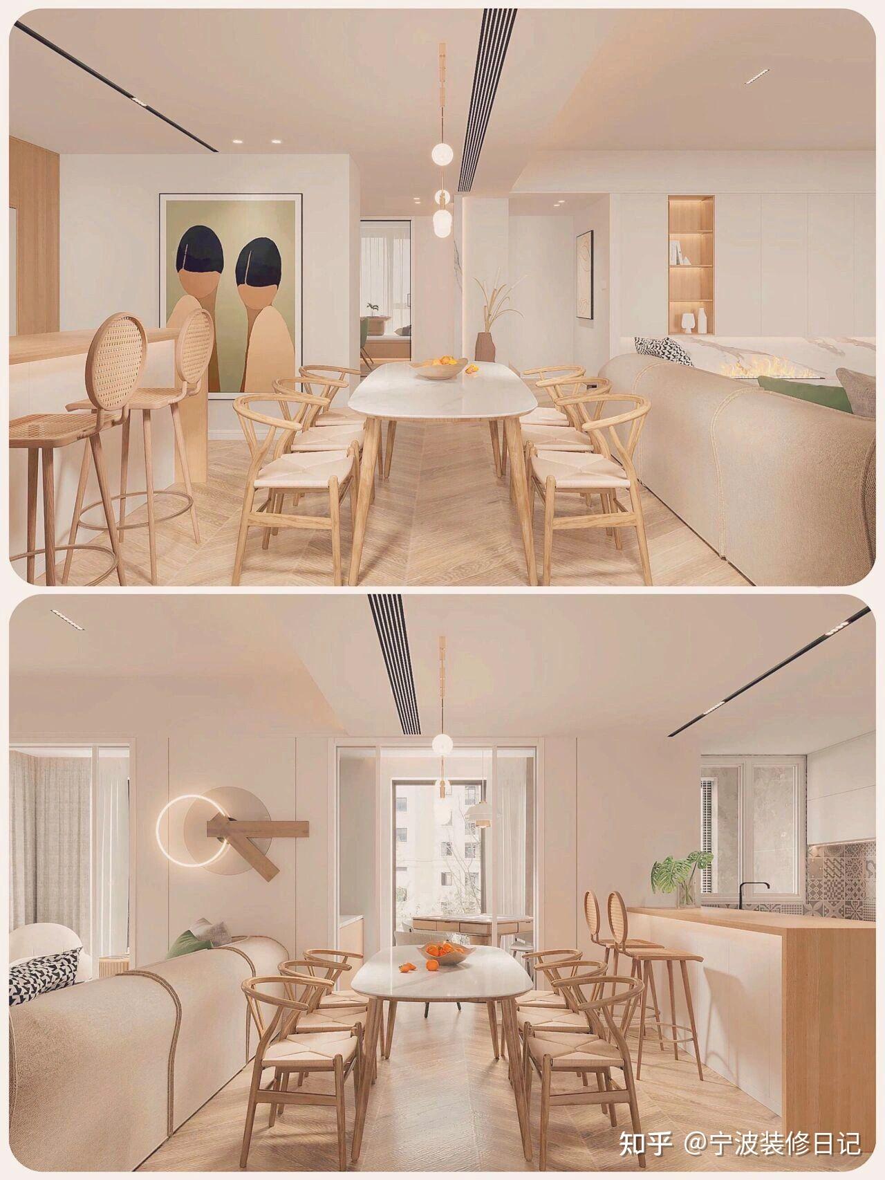 146 ㎡奶油原木风，LDK设计+实现0杂物空间，棒极了 - 知乎