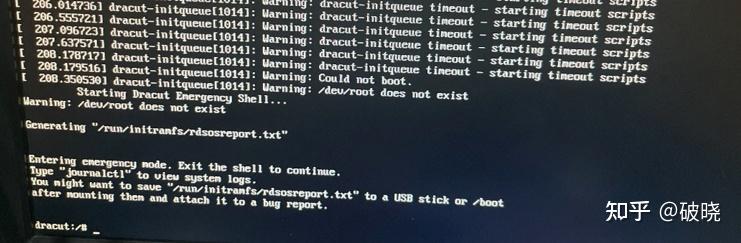 U盘安装CentOS7提示“Warning ：dracut-initqueue timeout - starting timeout scripts” 解决办法 - 知乎