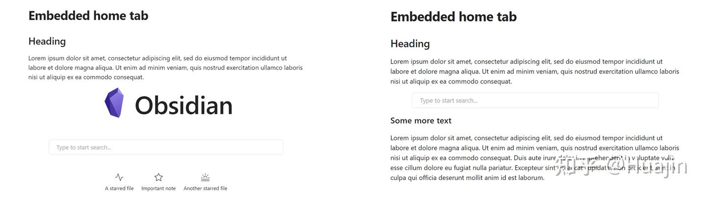Obsidian 插件：Home Tab 多功能新标签页 - 知乎