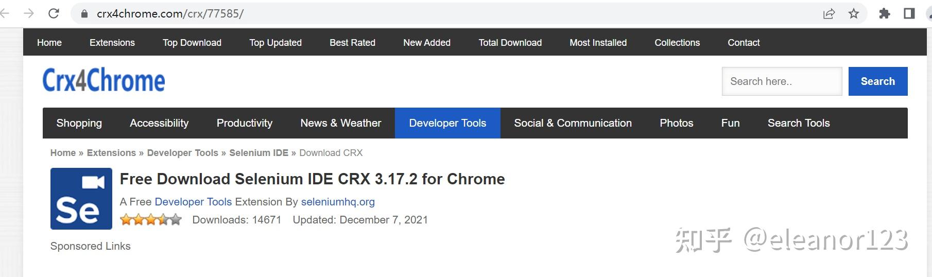 seleniumIDE谷歌插件安装 - 知乎