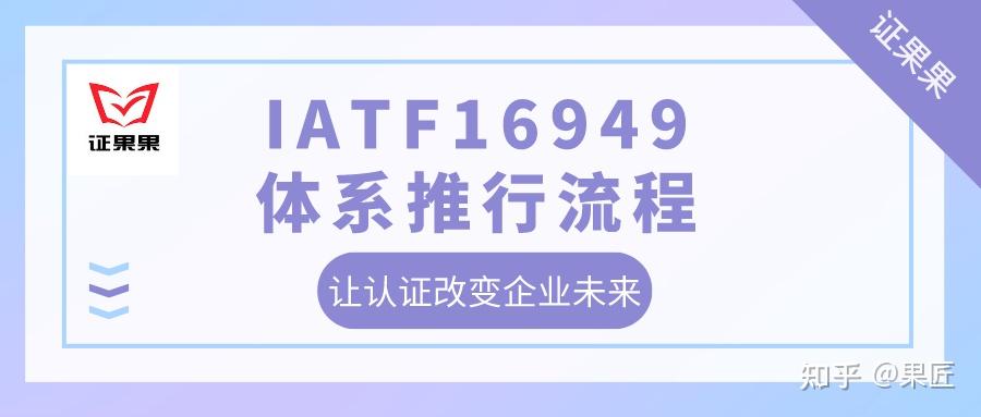 带你了解IATF16949体系推行流程 - 知乎