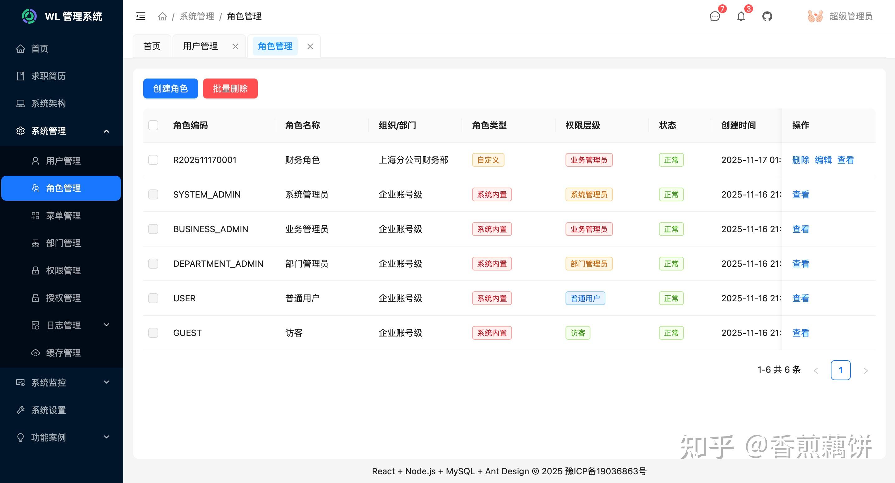 全栈管理系统：Node.js + Express + MySQL + React + Antd - 知乎