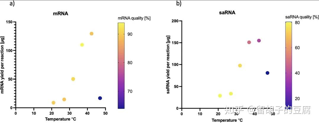 IVT反应参数对mRNA和saRNA产量和质量的不同影响。 - 知乎
