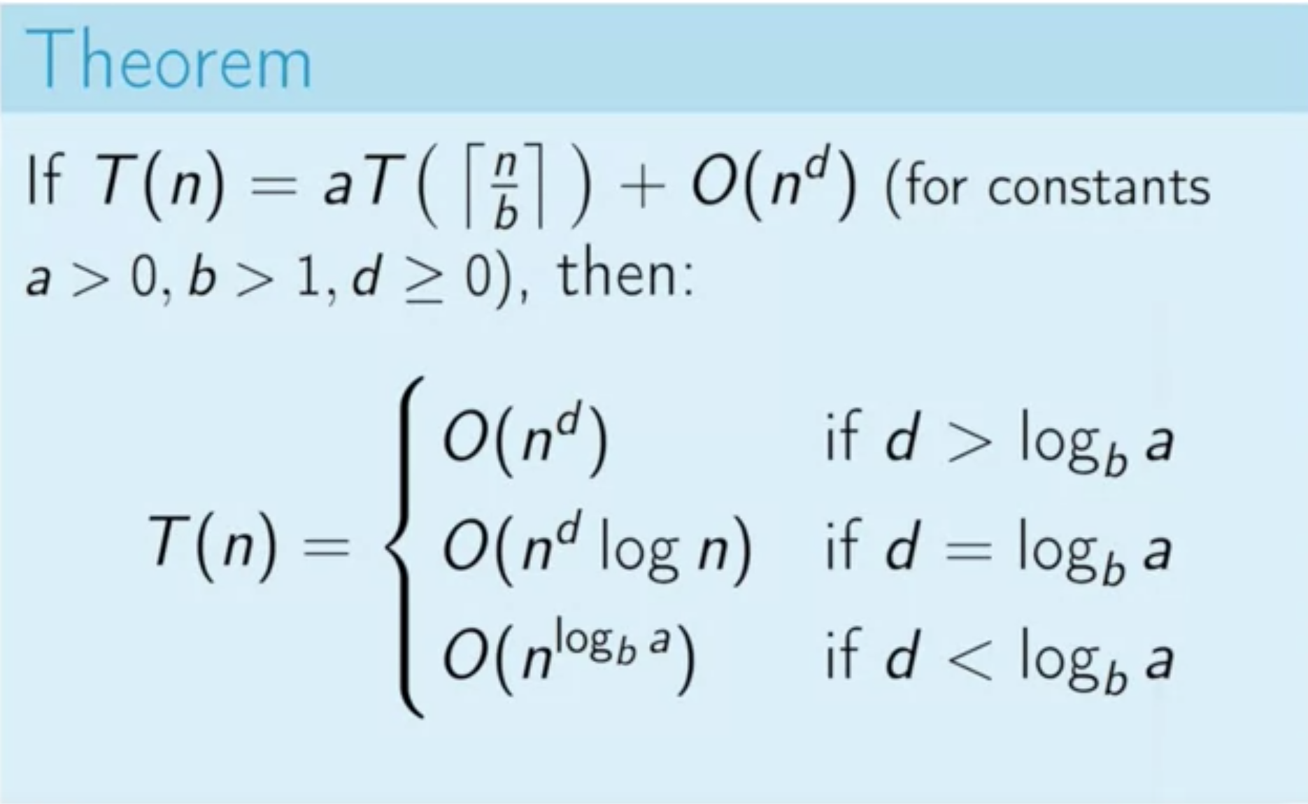 主定理 Master Theorem - 知乎
