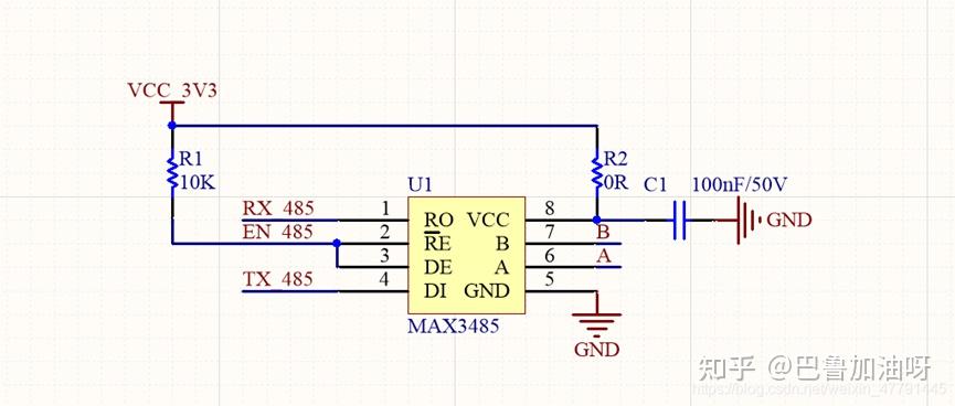 RS485电路设计原理图 - 知乎