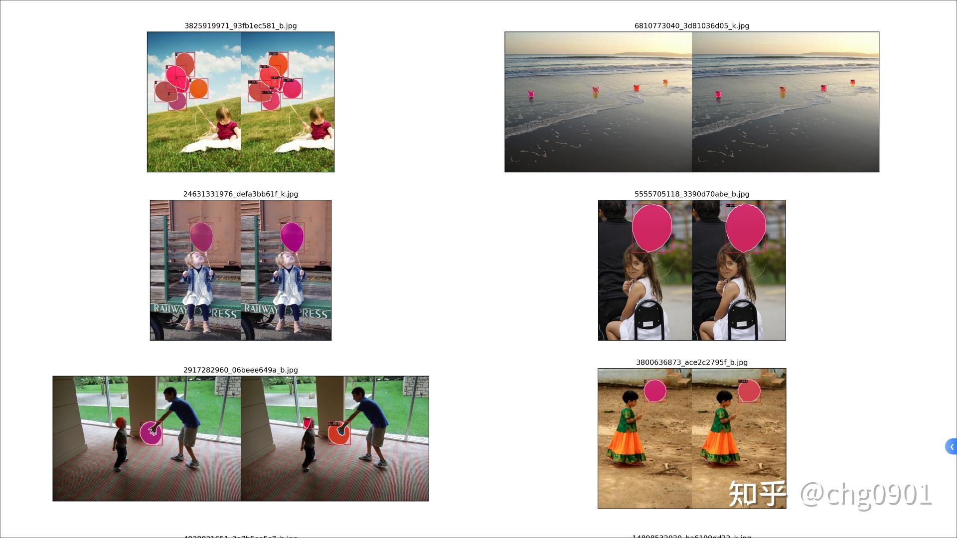 使用MMDetection3.x 在Balloon气球数据集上训练并对视频进行实例分割和制作成Color Splash效果 - 知乎