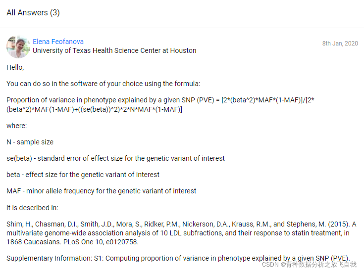 GWAS软件：GAPIT+GEMMA+GCTA如何计算PVE？ - 知乎