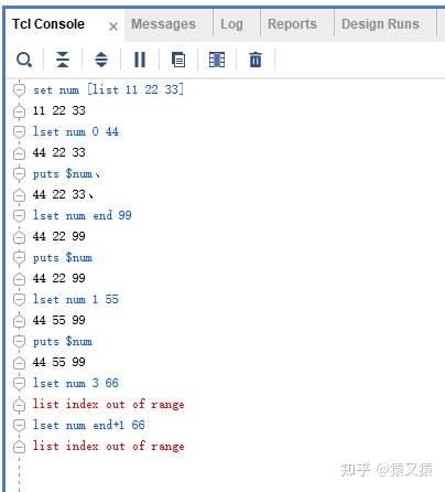 Vivado/Tcl之Tcl基础语法（四）列表 - 知乎