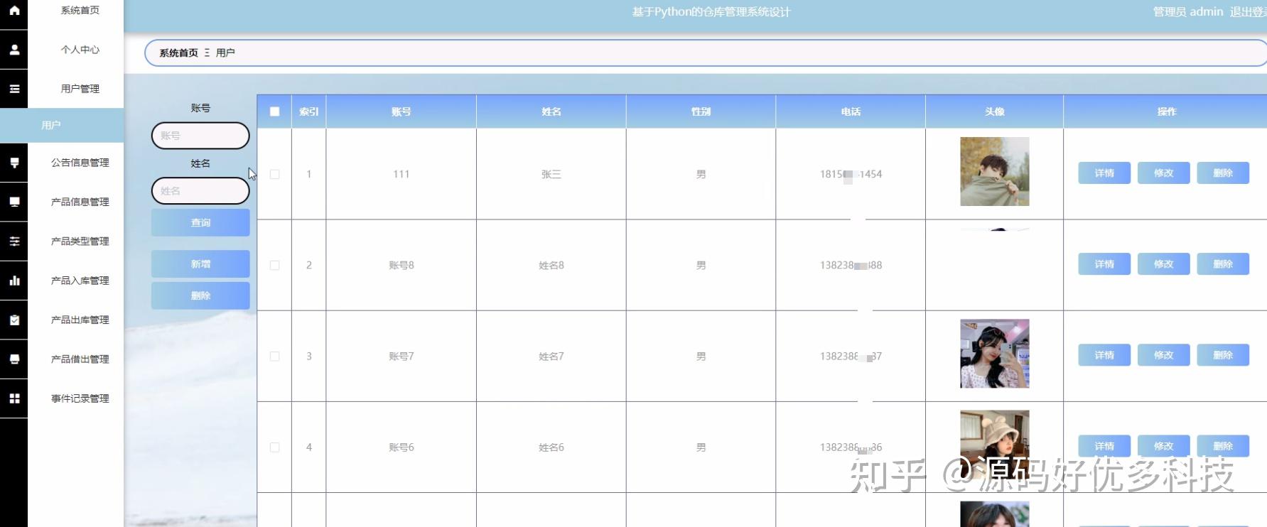 python Django仓库仓储系统源码 万字文档 ppt vue - 知乎