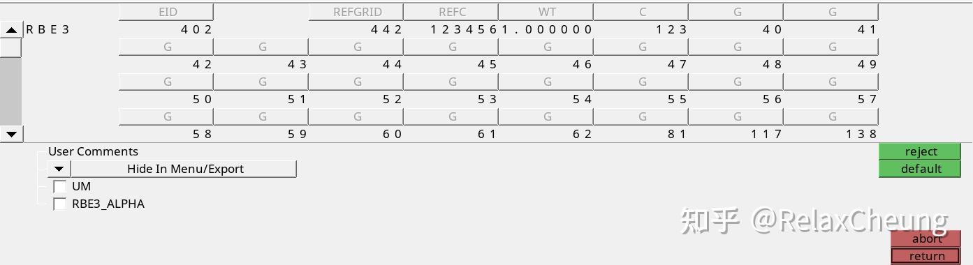Hypermesh-OptiStruct中的连接单元rbe2和rbe3 - 知乎