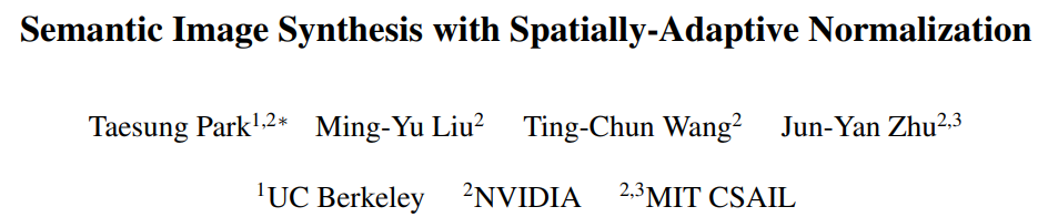 具有空间自适应归一化的语义图像合成（Semantic Image Synthesis with Spatially-Adaptive Normalization） - 知乎