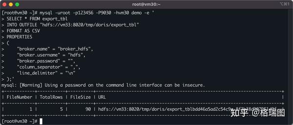 Apache Doris-0066-数据导出-04-查询导出 - 知乎