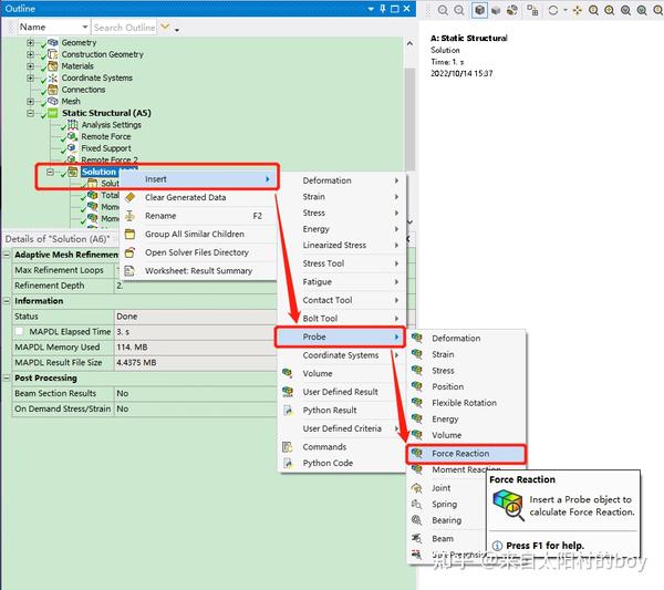 ANSYS WorkBench输出任意截面上内力的方法 - 知乎
