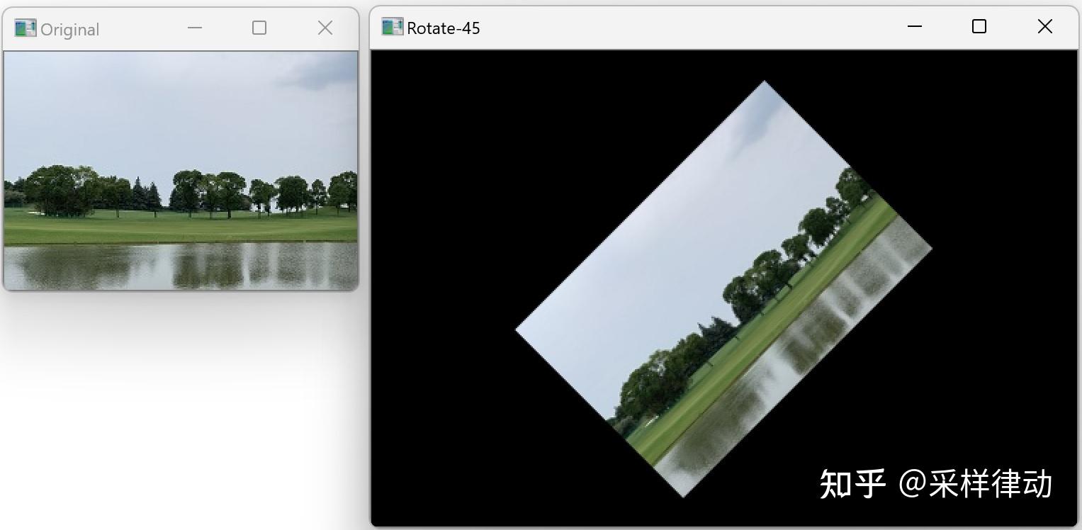 OpenCV图像处理入门 - 图像的旋转与平移 - 知乎