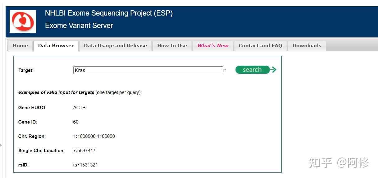 NHLBI ESP数据库 - 知乎