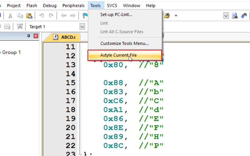 Keil开发环境下添加AStyle插件对C代码进行格式化处理 - 知乎