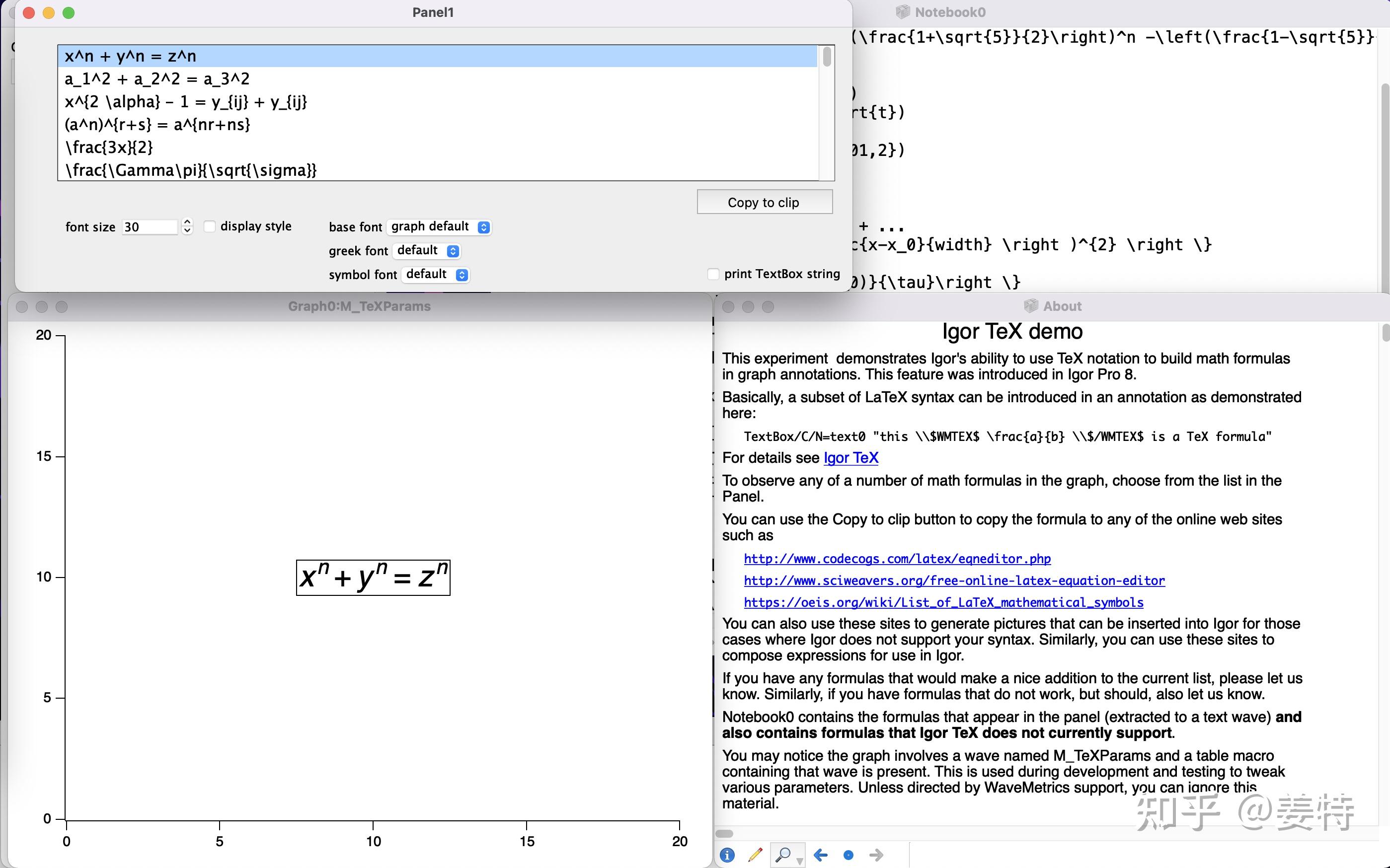 Igor Pro中如何使用LaTeX输入公式 - 知乎