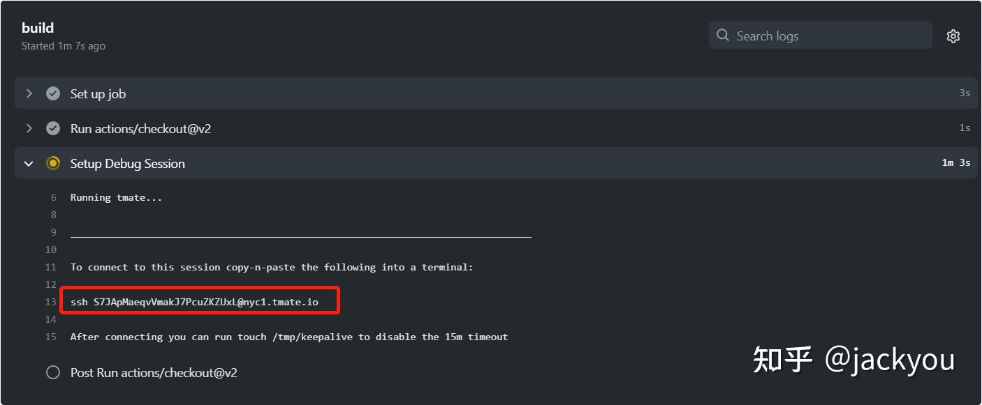 教你如何使用SSH连接Github Action服务器 - 知乎