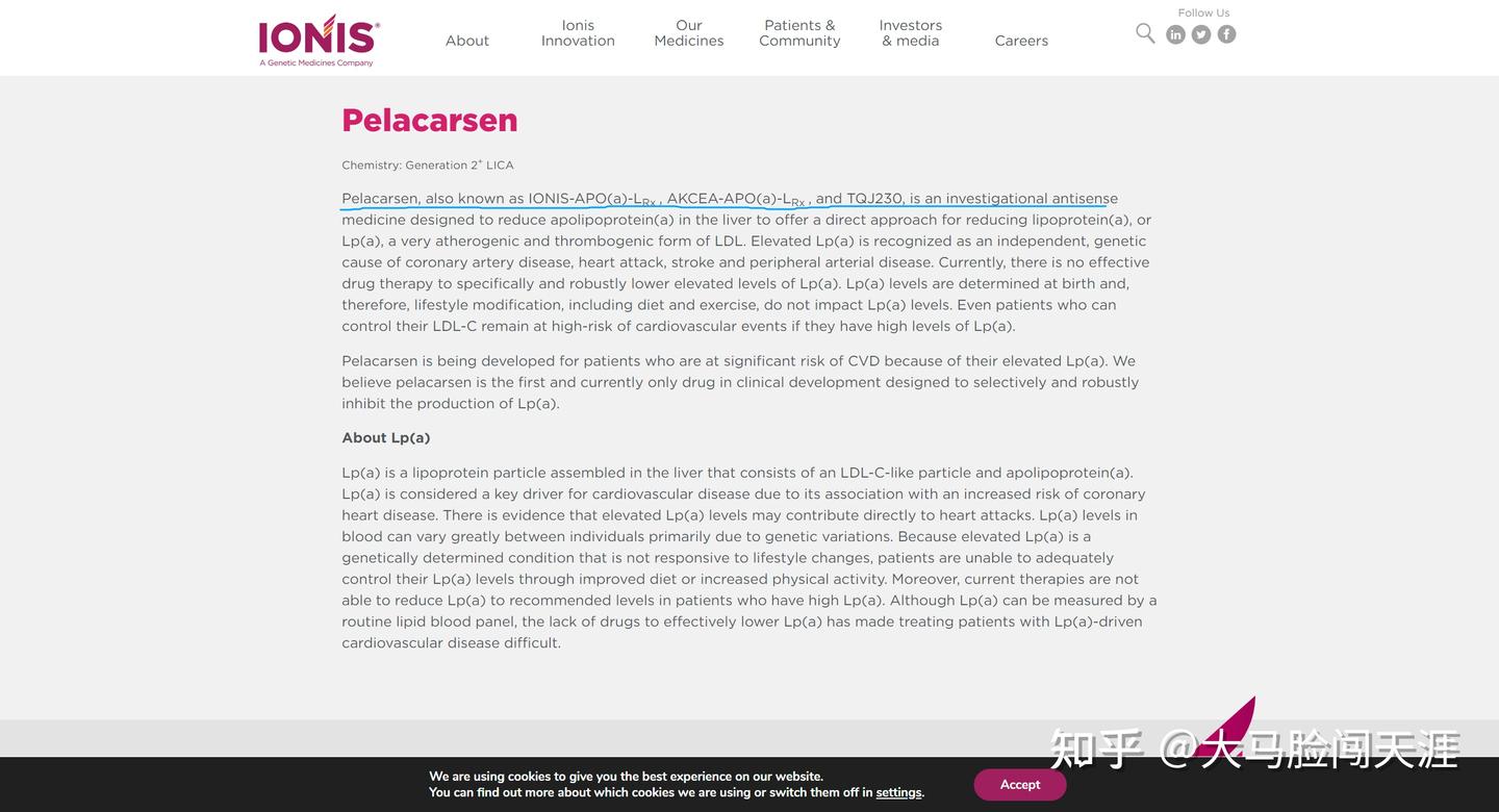 降脂蛋白a（Lipoprotein(a) ）特效药TQJ230，改名了，现在叫Pelacarsen - 知乎