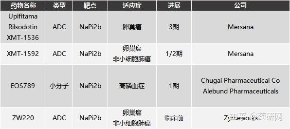 肺癌及卵巢癌潜力靶点：NaPi2b（SLC34A2） - 知乎