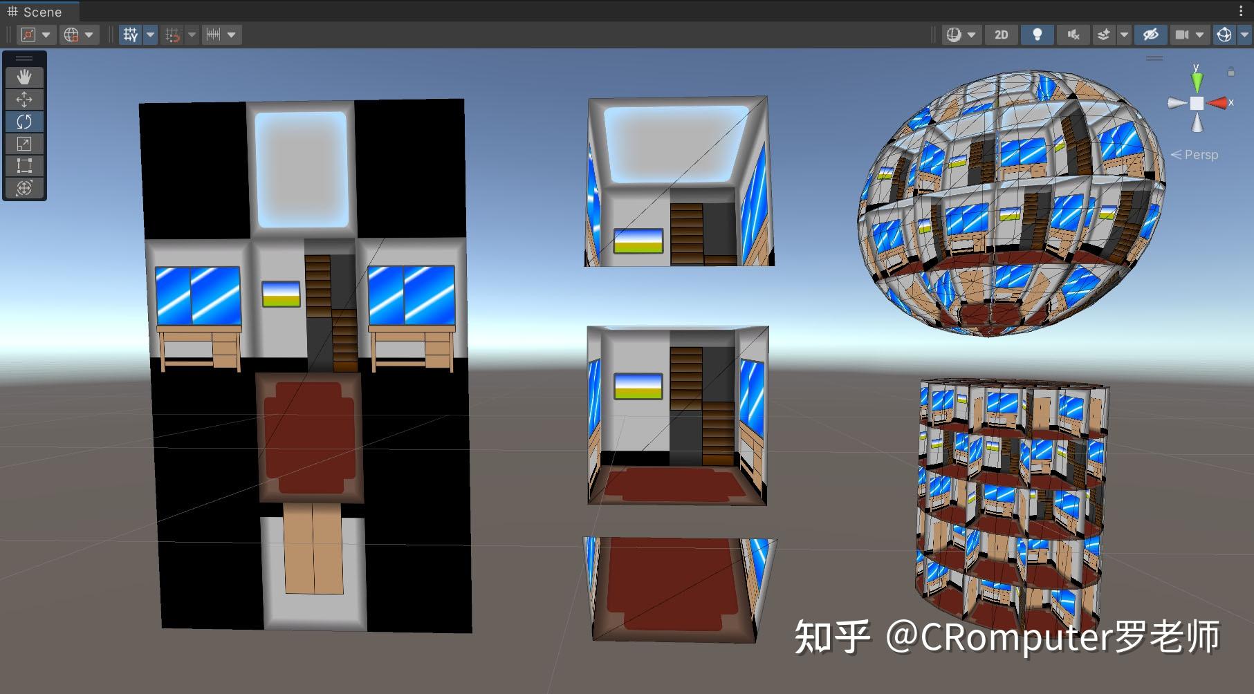 Unityshader 基础（54）表面内部空间映射（interiormapping）1基础 知乎