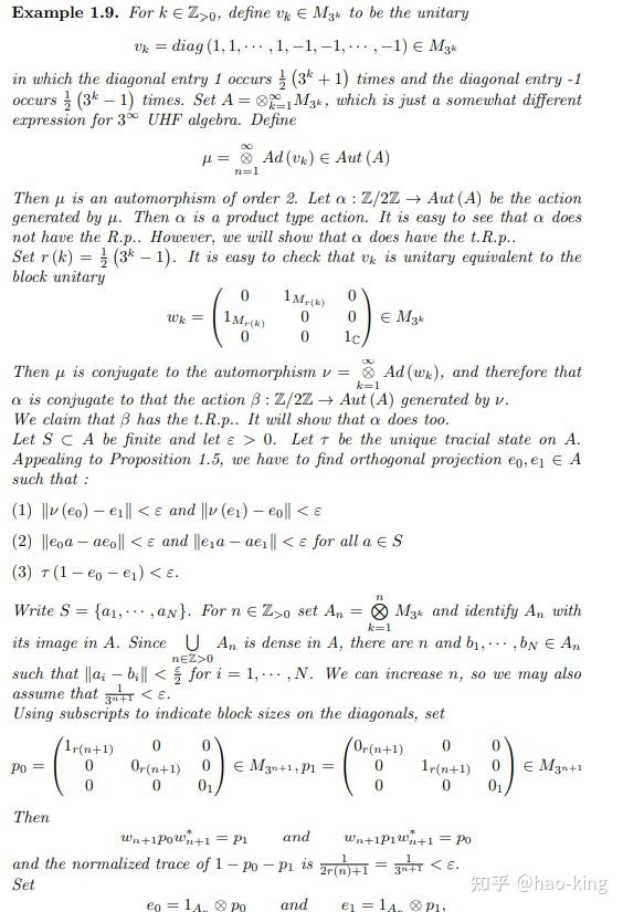 7.笔记 Tracial Rokhlin Property - 知乎
