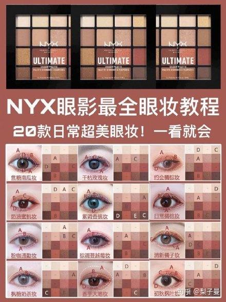 Nyx16色眼影盘超详细的眼妆教程 知乎