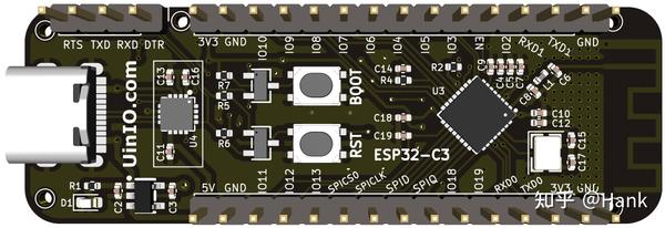 UINIO-MCU-ESP32C3 一款支持 2.4G WIFI 和 Bluetooth 5.0 的 RISC-V 评估板 - 知乎