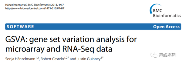 RNA 18. SCI 文章中基因集变异分析 GSVA - 知乎