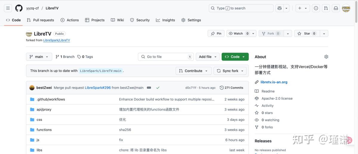 LibreTV – 一键搭建免费在线视频搜索与观看平台，支持Cloudflare Pages / Docker / Vercel搭建 - 知乎
