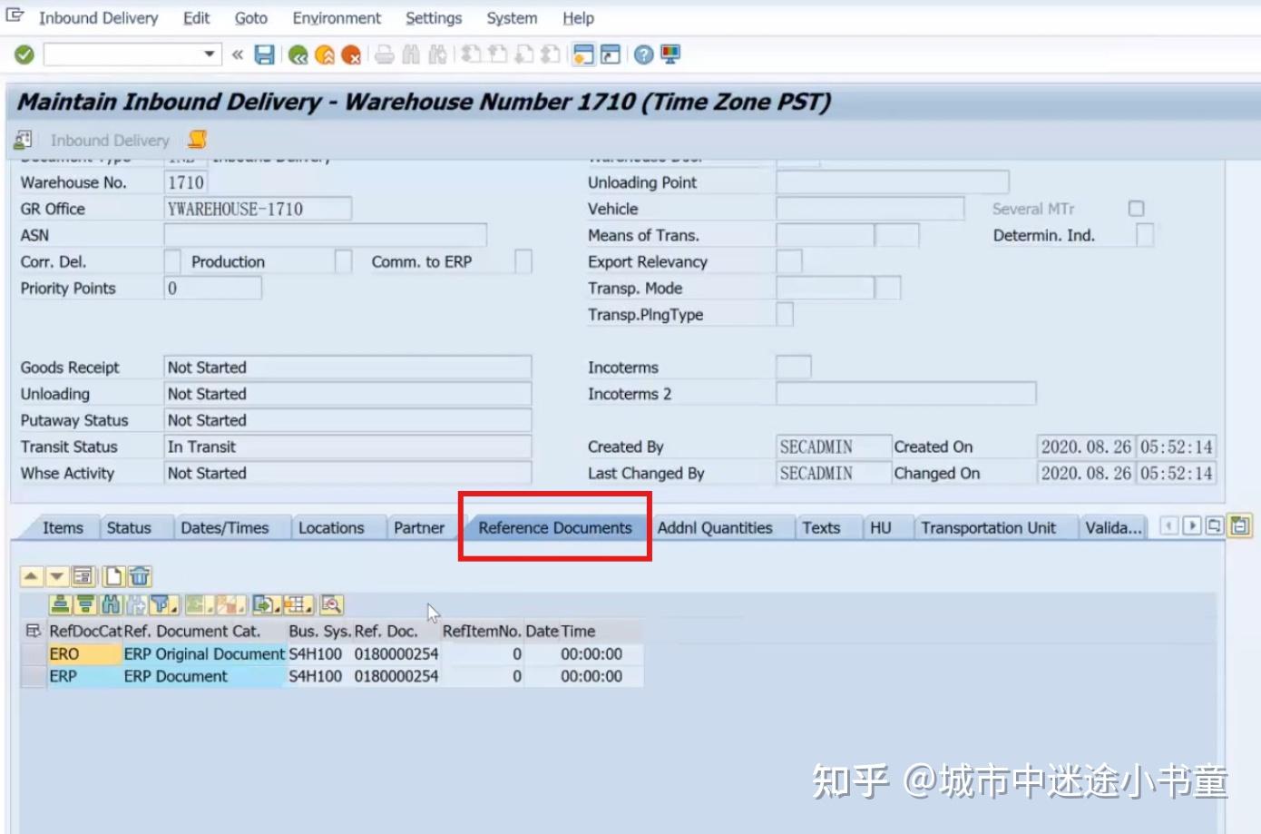 SAP EWM学习笔记之EWM里面的INBOUND DELIVERY - 知乎