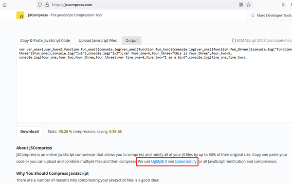 JS压缩谁最强？对比5款JS代码压缩工具 - 知乎
