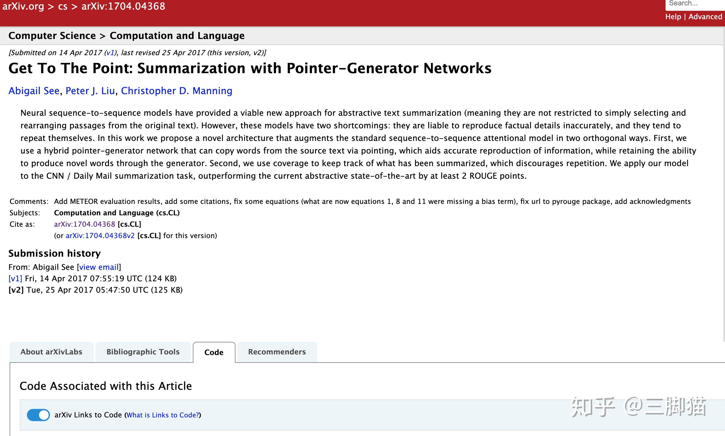 Pointer Generator Networks - 知乎