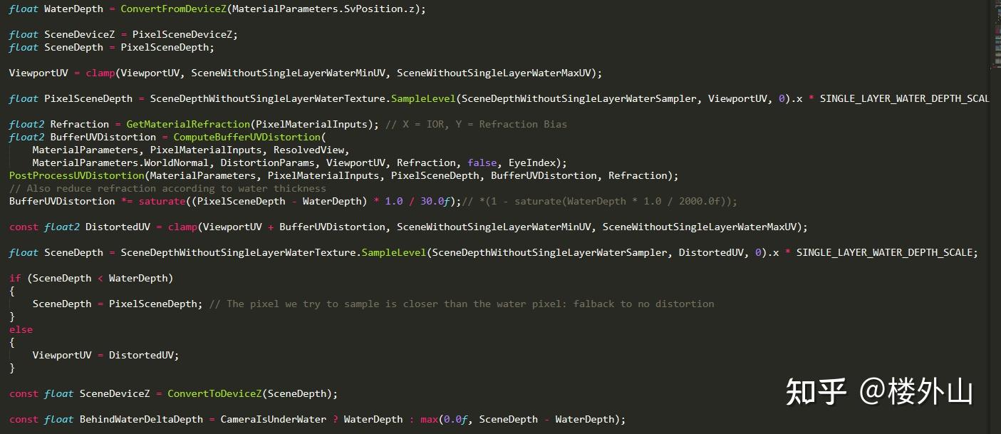 UE4 SingleLayerWater（文中简称水材质） 学习 - 知乎