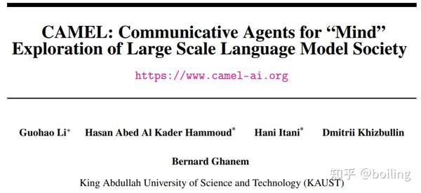 AGI控制世界——CAMEL - 知乎