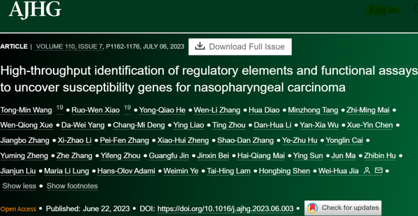AJHG项目文章丨中山大学肿瘤防治中心贾卫华团队揭示鼻咽癌易感基因的调控元件及功能机制 - 知乎