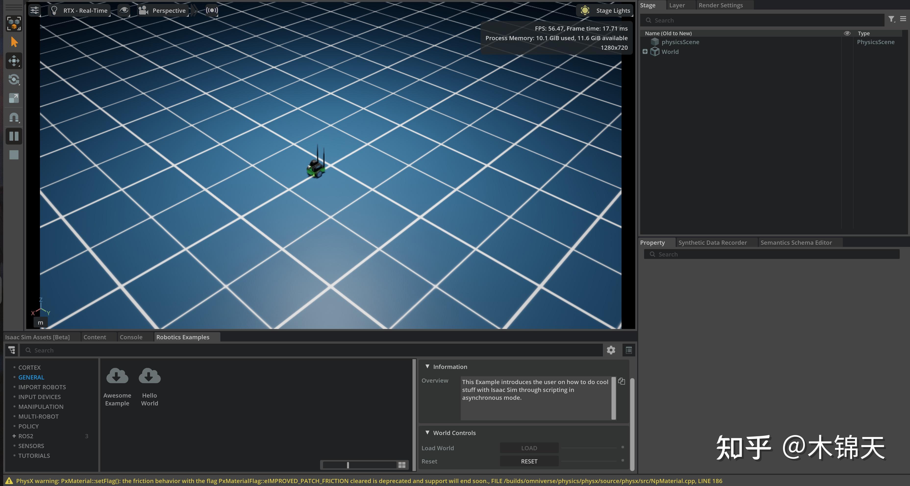 【Isaac Sim 4.5.0】Tools and Tutorials - Python Scripting - Core API Tutorial Series - Hello Robot ...