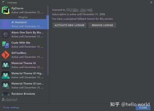 【JetBrains】PyCharm AI Assistant 一键激活到2099，全网唯一的一码通 - 知乎