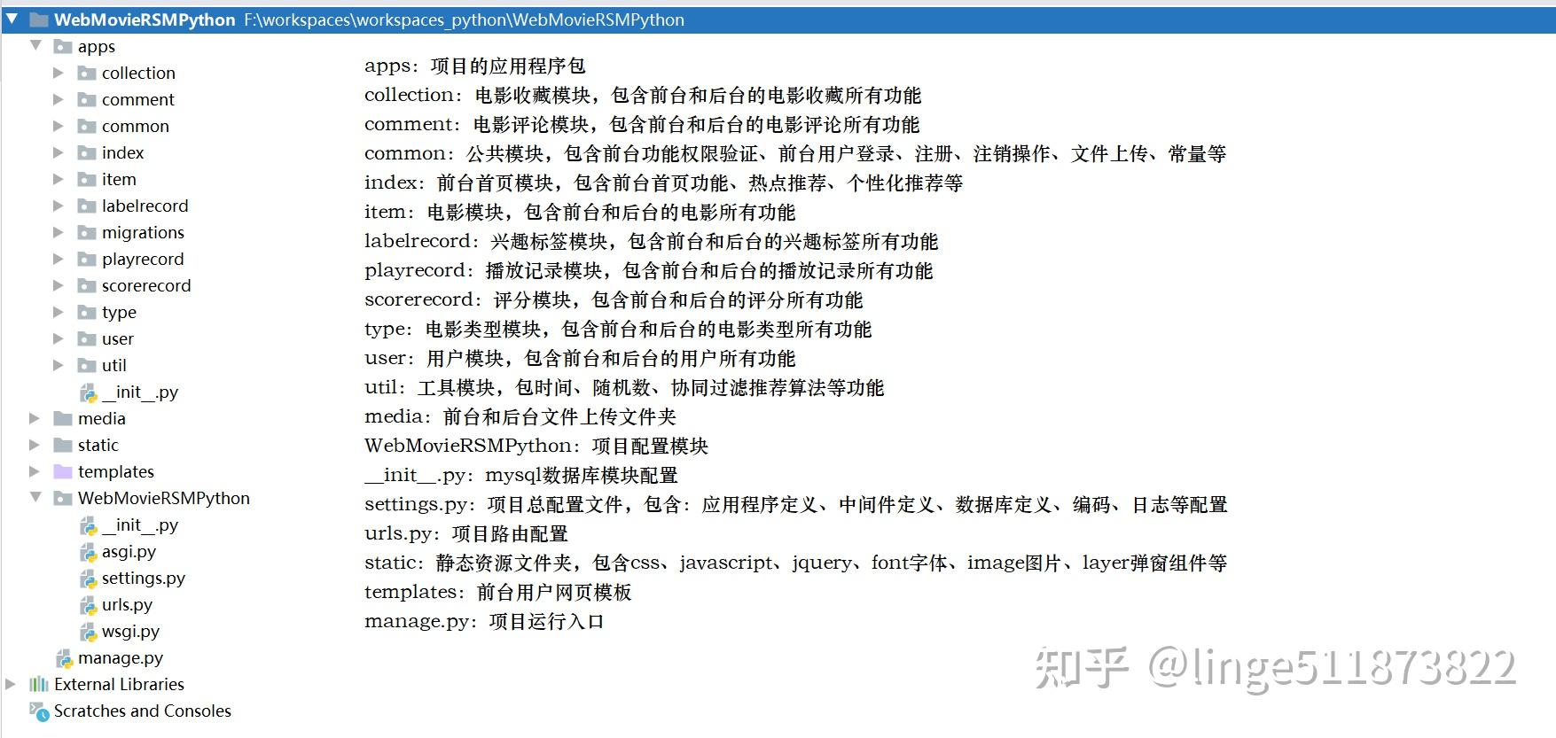 Pythondjangomysql个性化电影推荐系统 Python实现基于用户、项目的协同过滤推荐算法 源代码下载 知乎
