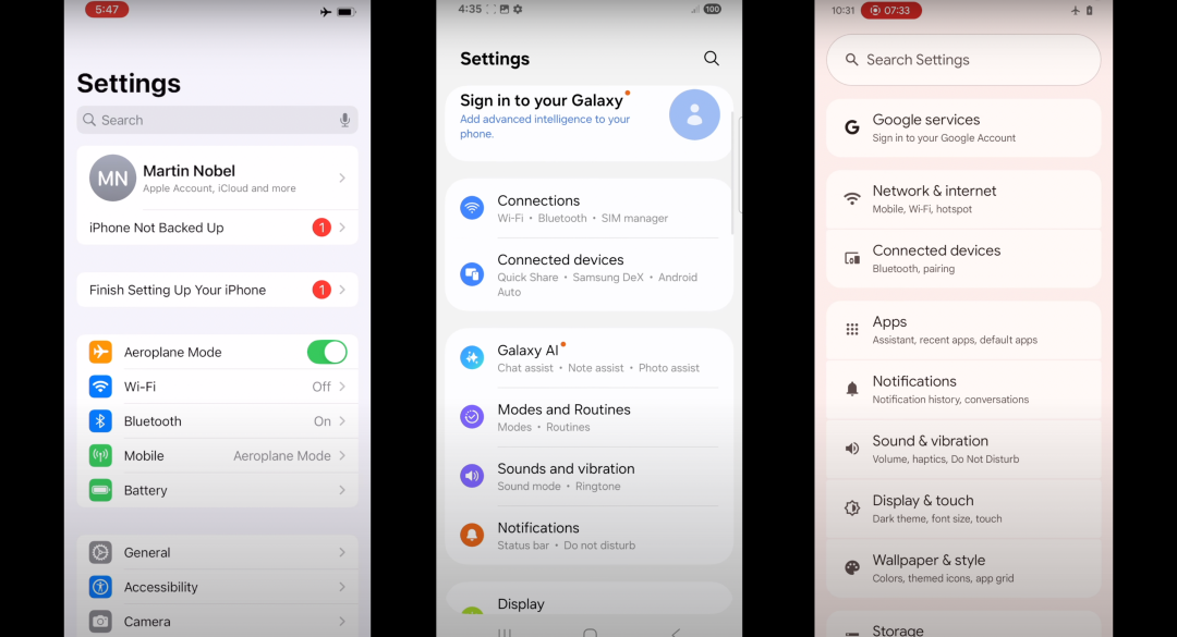 系统对比丨iOS 18和安卓15UI界面对比 - 知乎