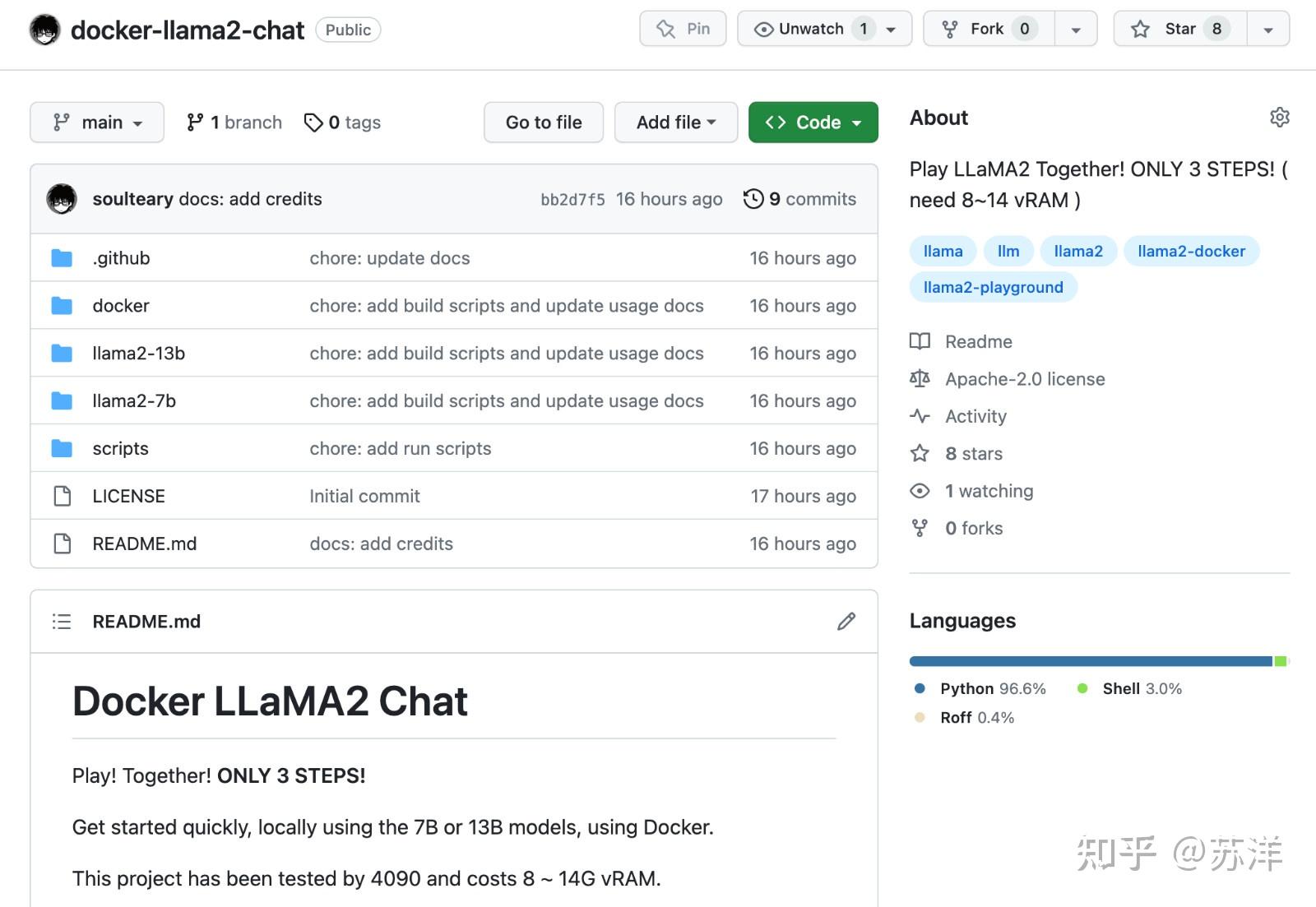 使用 Docker 快速上手官方版 LLaMA2 开源大模型 - 知乎