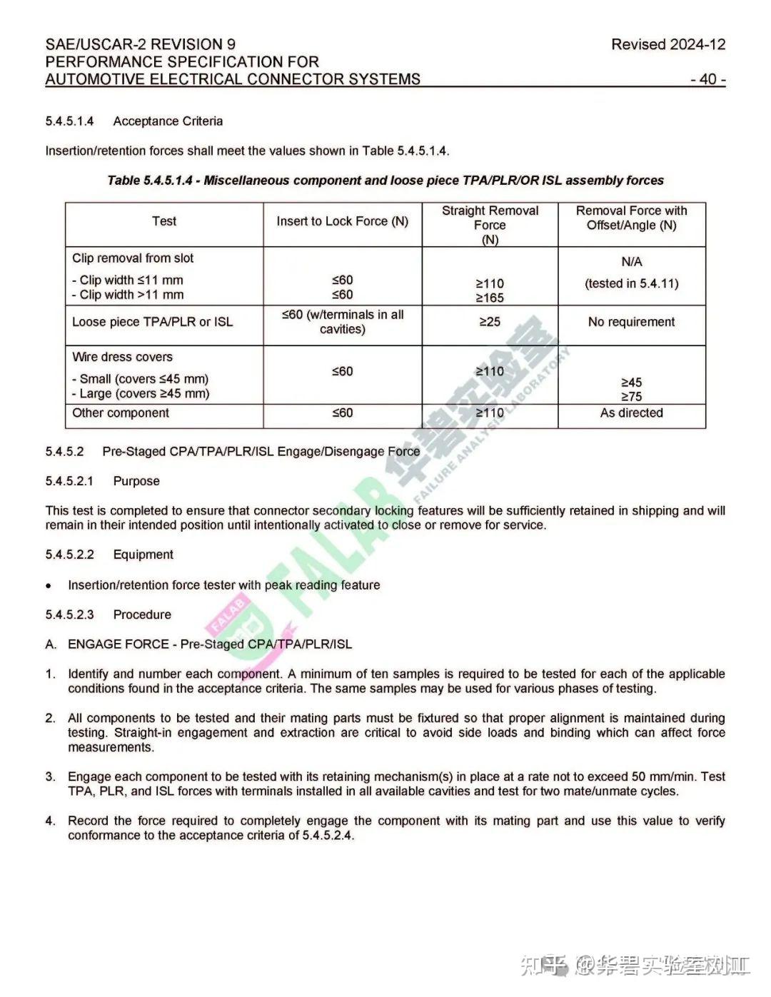 每个连接器人都知道的美标USCAR-2测试,USCAR-2 REBISION 9 2024年12月最新版 - 知乎