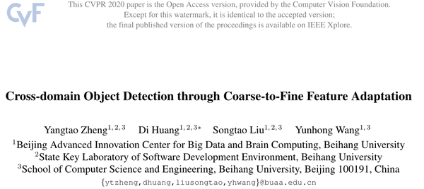 【阅读笔记】Cross-domain Object Detection through Coarse-to-Fine Feature Adaptation - 知乎