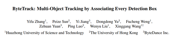 Eccv2022:bytetrack Multi Object Tracking By Associating Every