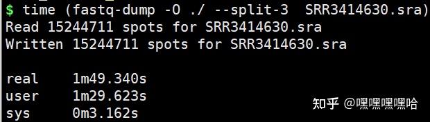 fastq-dump、fasterq-dump和parallel-fastq-dump处理SRA文件的速度比较 - 知乎