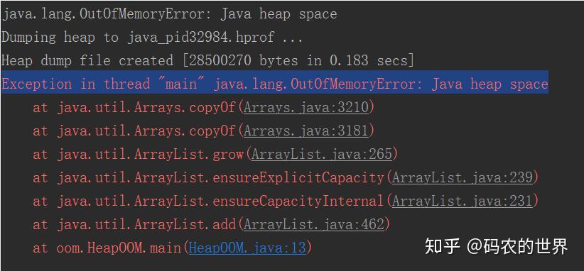Java程序员必备：常见OOM异常分析（原因+排查解决思路+demo代码+运行结果） - 知乎