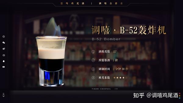 原创 | 调嘻鸡尾酒 之「B-52轰炸机」 - 知乎
