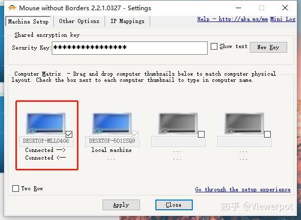 用Mouse without borders实现一套键鼠控制2-4台电脑 - 知乎